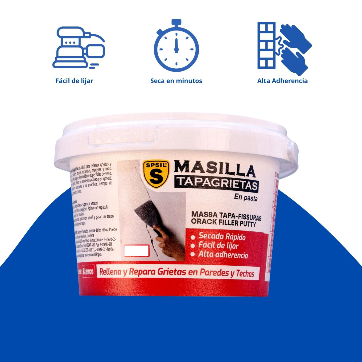 Masilla Tapagrietas Spsil - Reparaciones Perfectas