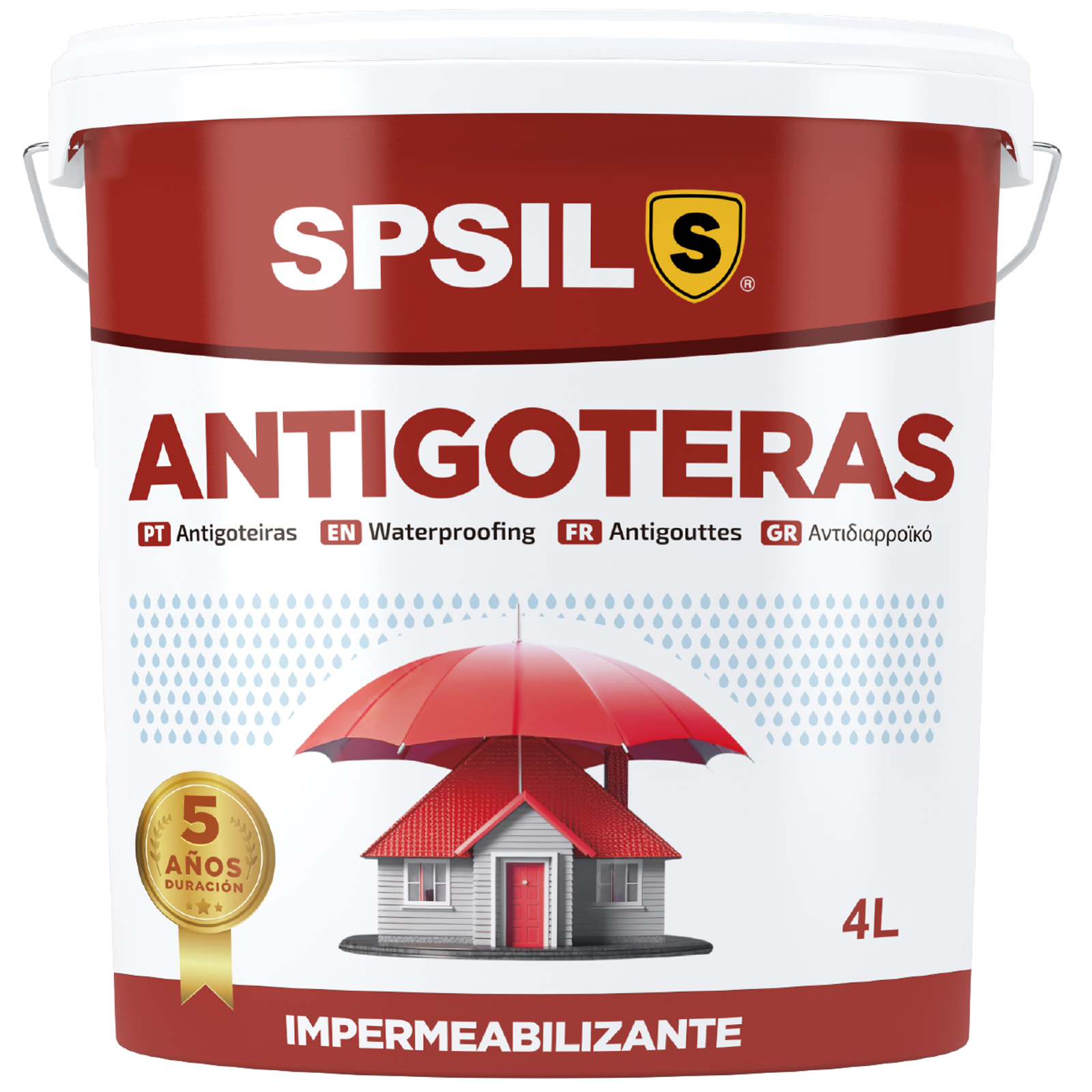 Pintura Impermeabilizante Antigoteras Spsil - Máxima Protección Contra la Humedad