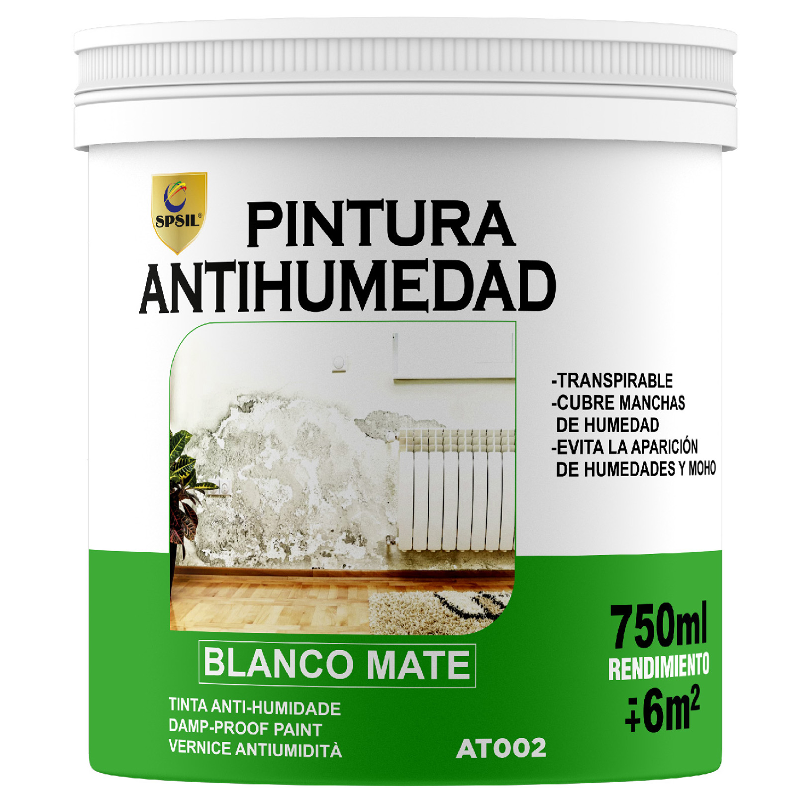 Pintura Antihumedad Spsil | Protección Transpirable y Duradera